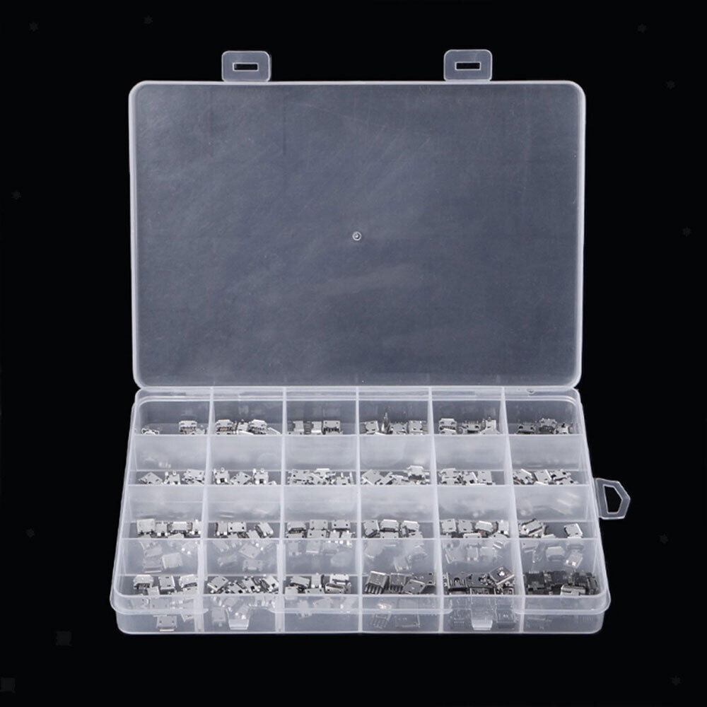Micro USB Socket Connector Port Replacement USB Connectors 24Models ...