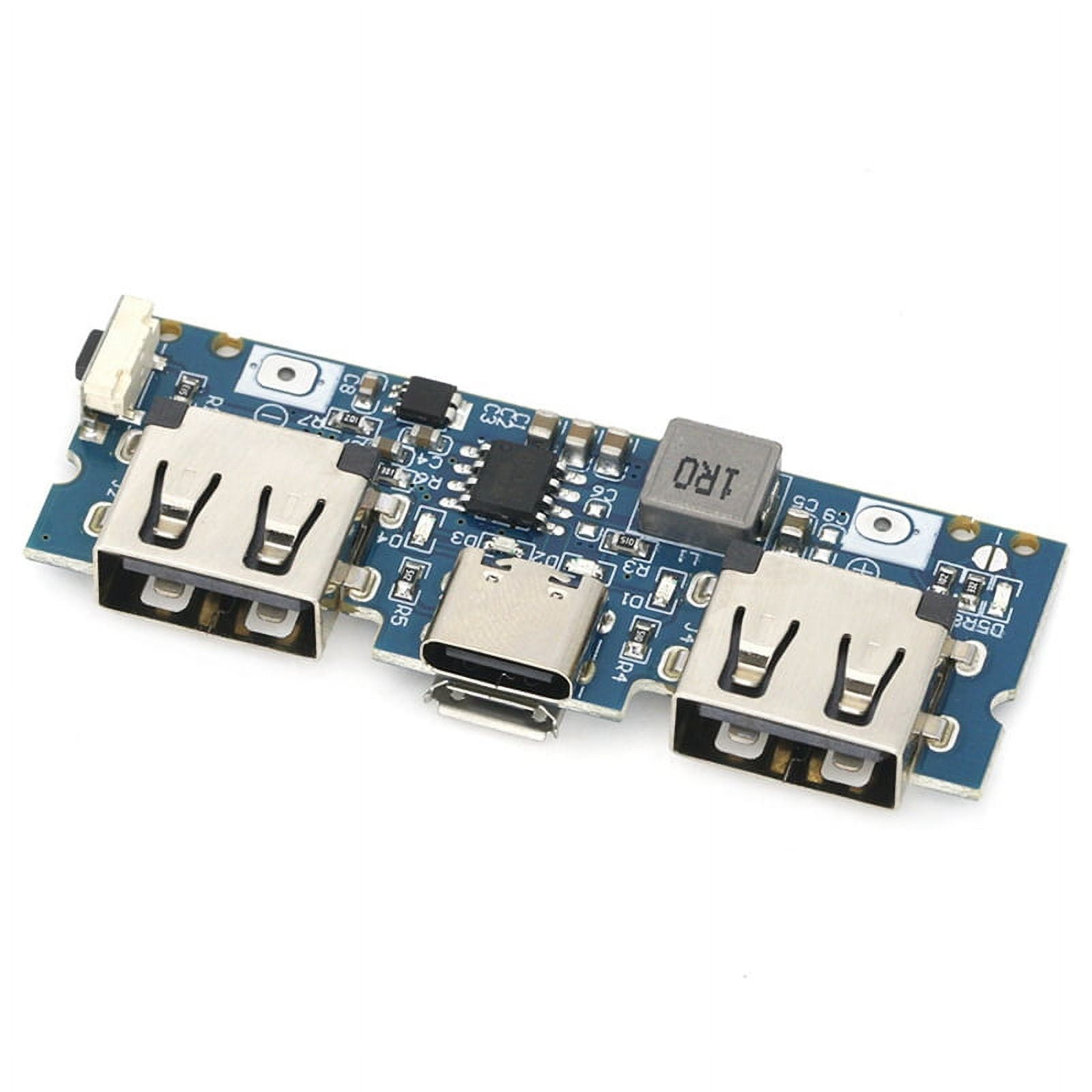 Micro-USB/Type-C 5V 2.4A Dual USB 18650 Boost Battery Charger Board ...