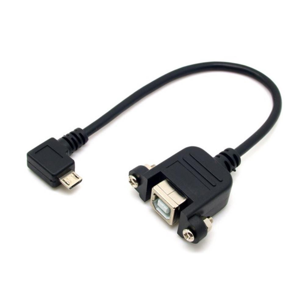Micro USB to USB Type B Cable Micro USB 90 Degree Left Angled 5pin Male ...