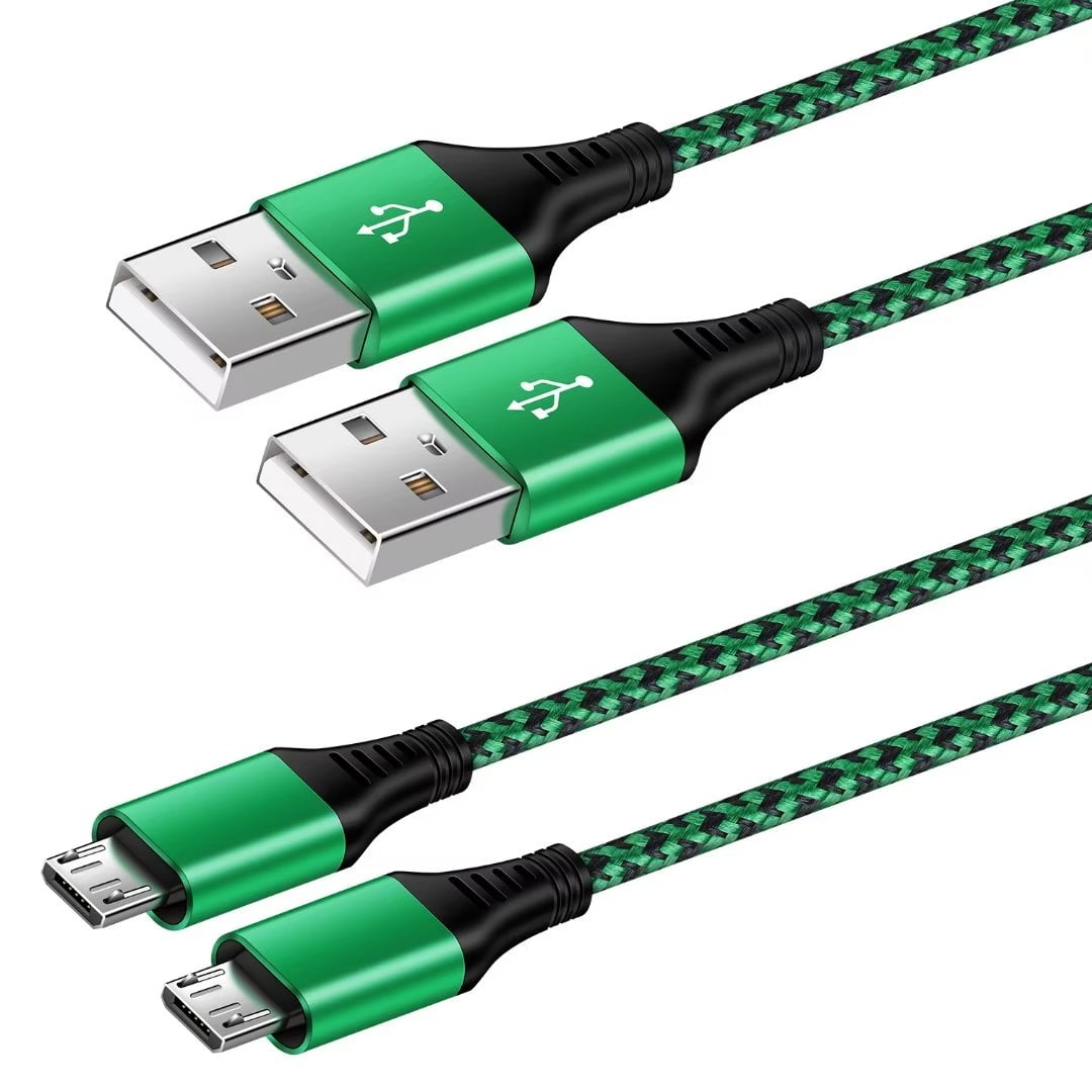Micro Usb Cable 6ft 2 Pack,AILKIN Android Cable Nylon Braided Micro USB ...