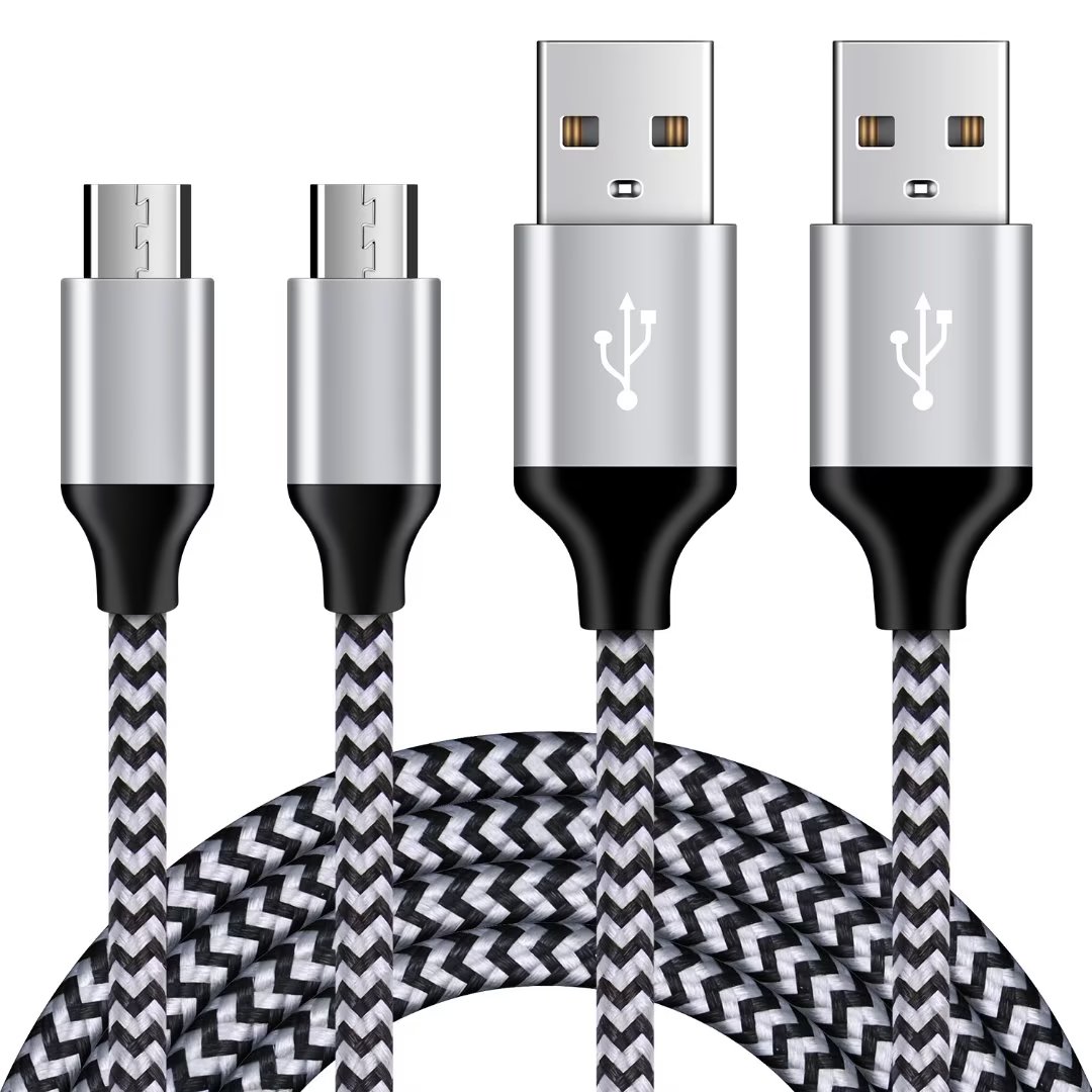 Micro Usb Cable 6ft 2 Pack AILKIN Android Cables Nylon Braided USB