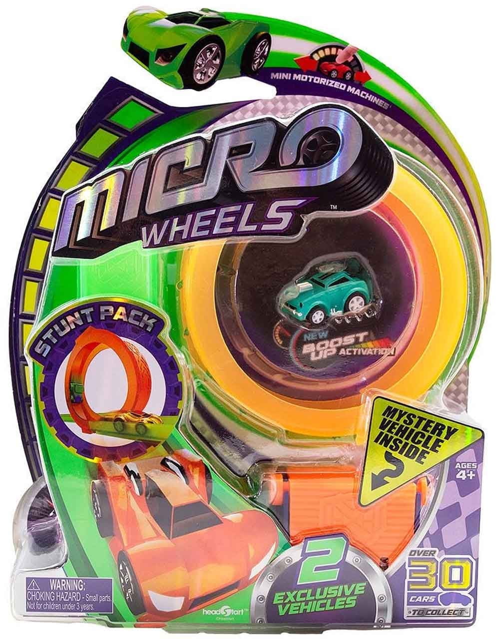 Micro Wheels Stunt Pack – Motorized Micro Cars with Track, Loop ...