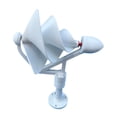 Micro Wind Generator Spiral Wind Turbine Mini Motor Kit Compact Plastic ...