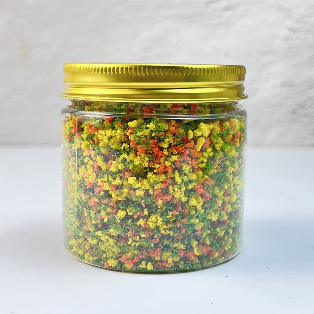 Micro-landscape shrub grass tree powder coarse grain flower bush leaves ...