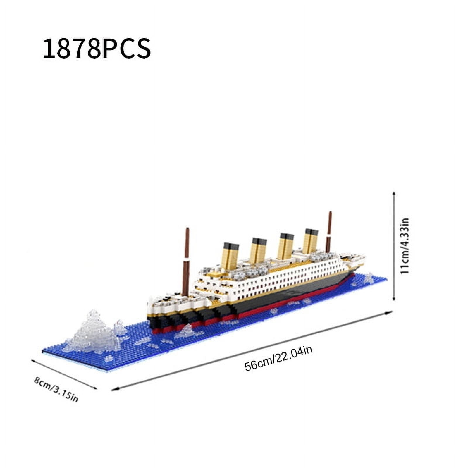 Micro particle building block assembly toy Titanic giant male and ...