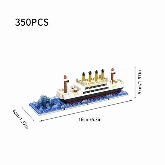 Micro particle building block assembly toy Titanic giant male and ...