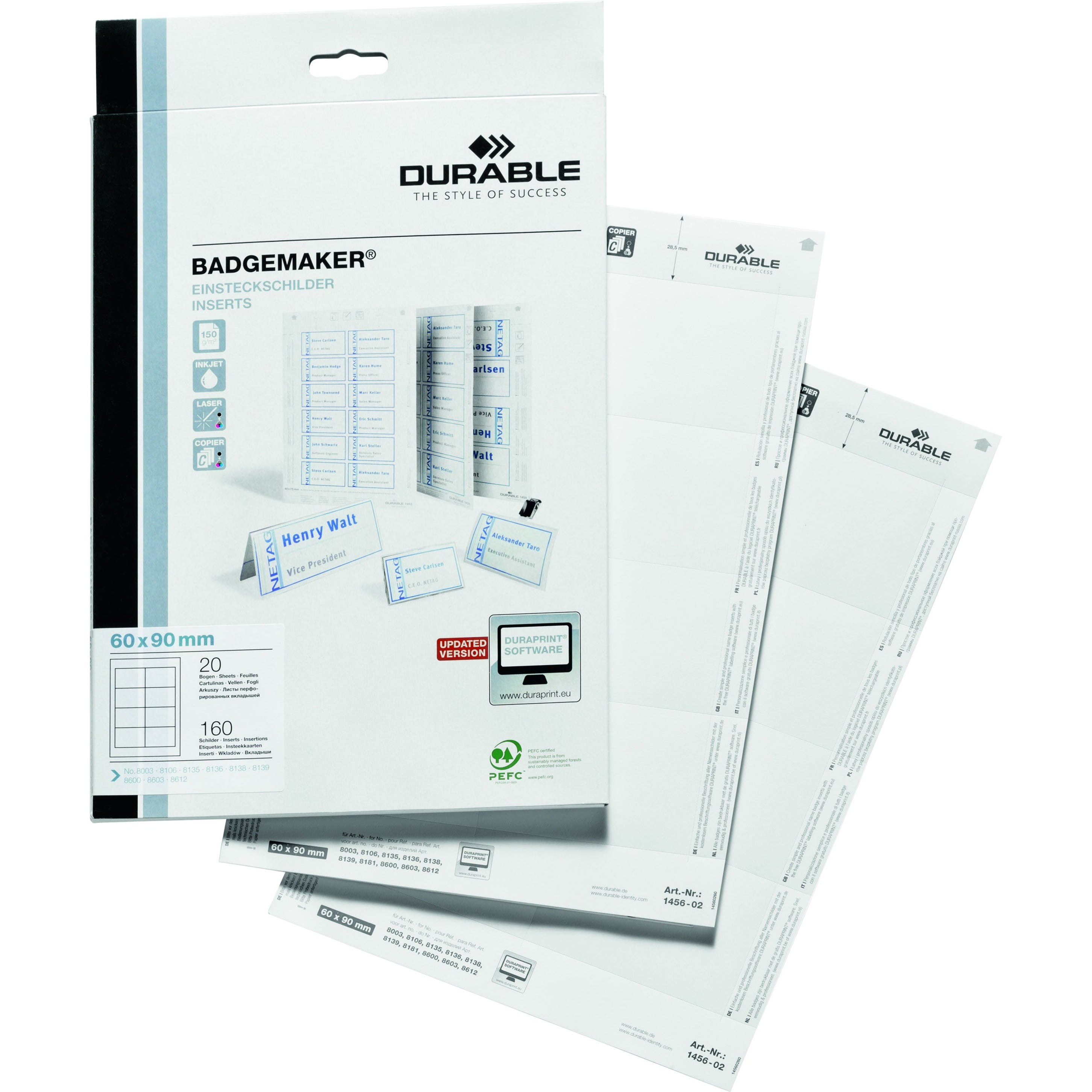 Micro-perforated Badge Inserts - Walmart.com