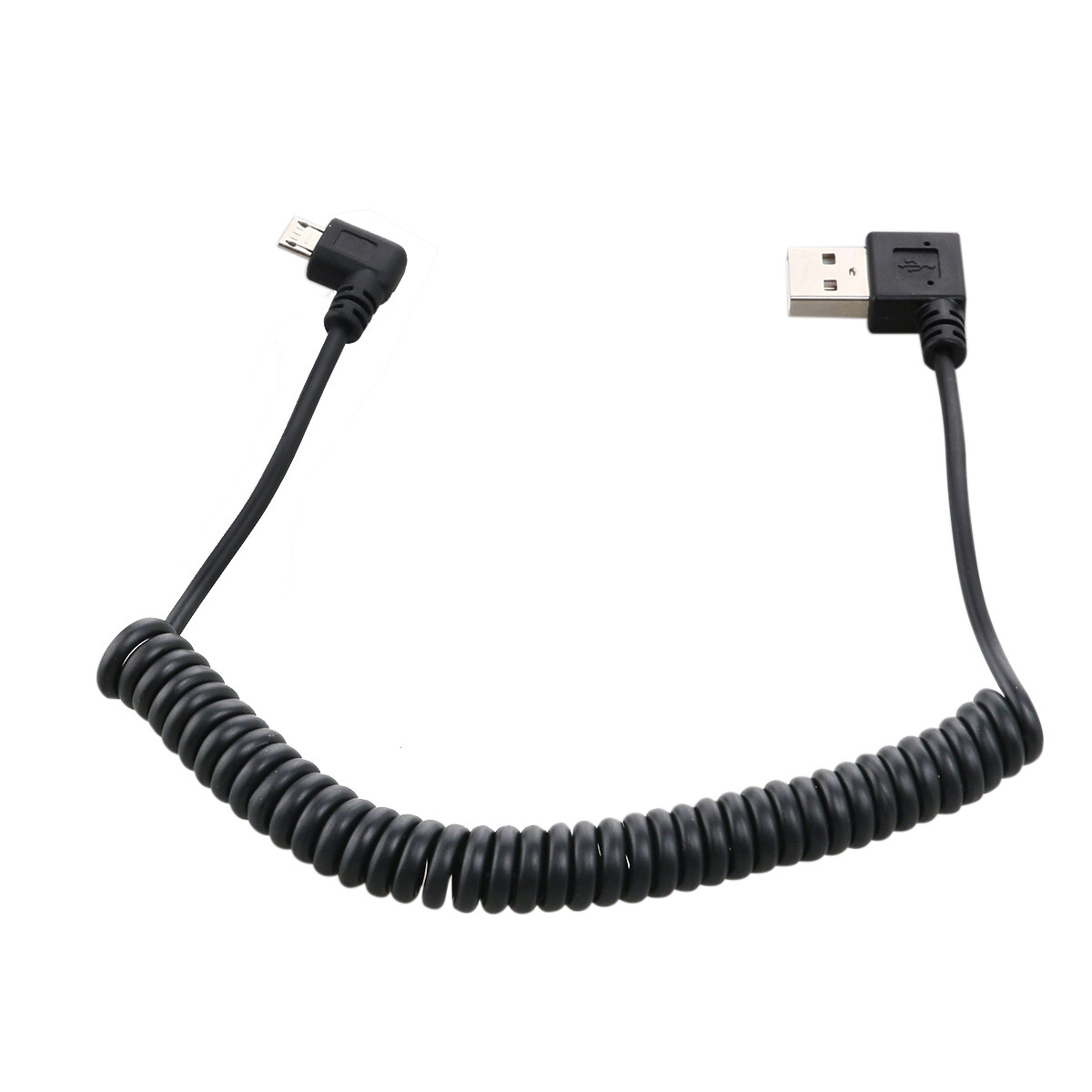 Micro usb charging cable 1.5m Spiral Coiled USB Micro 5 Pin Male to USB ...