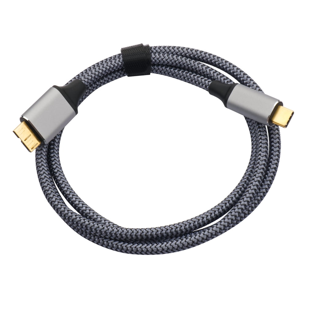 MicroB to USB C Hard Drive Cable USB C to MicroB Cord 5Gbps USB C Cable ...