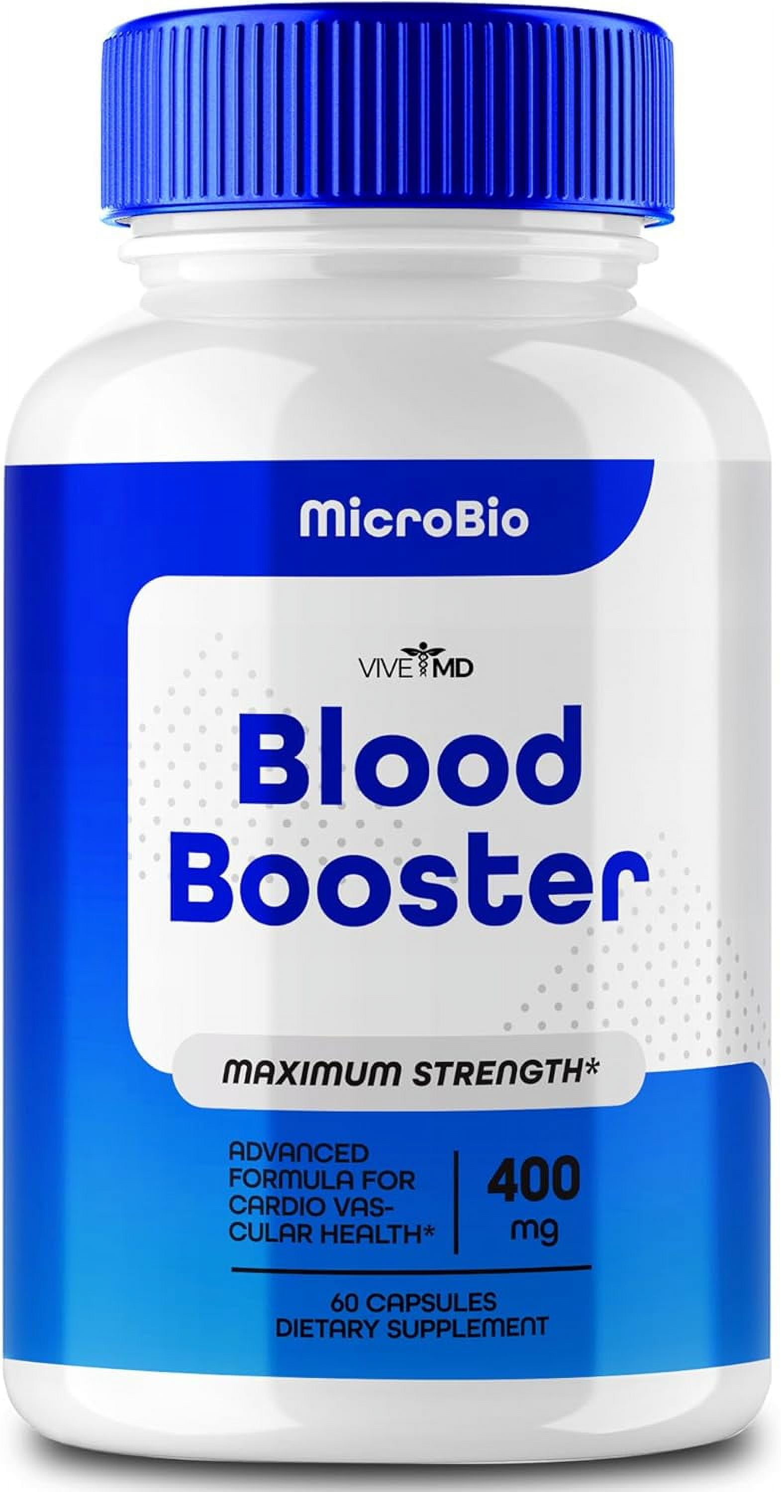 MicroBio Blood Booster Capsules, Blood Support Formula Supplement Pills ...