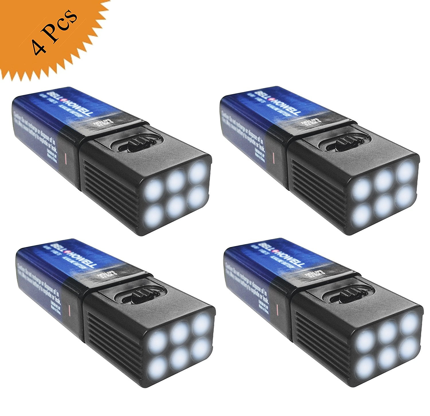 Microbrite LED Flashlight by Bell and Howell with Free 9-Volt Battery 4 ...