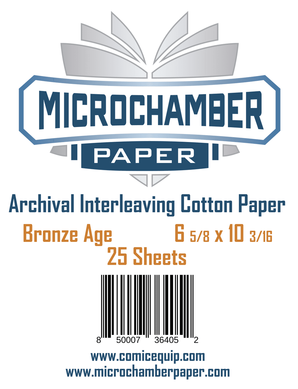 MicroChamber Interleaving Archival Paper for Comic Books Bronze Size 25 ...