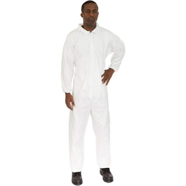 Navy Blue Polypropylene Coverall, Elastic Wrist, Open Ankle - Walmart.com