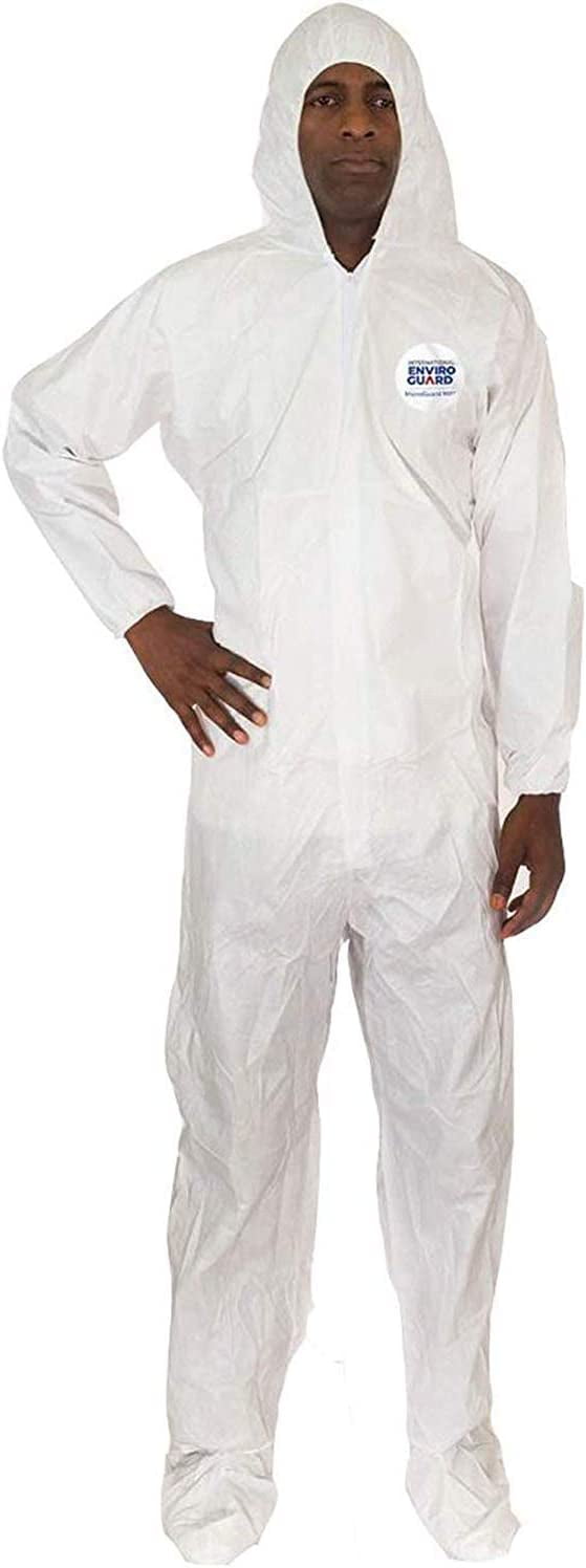MicroGuard MP®, Microporous Coverall with Attached Hood & Boot, Elastic ...