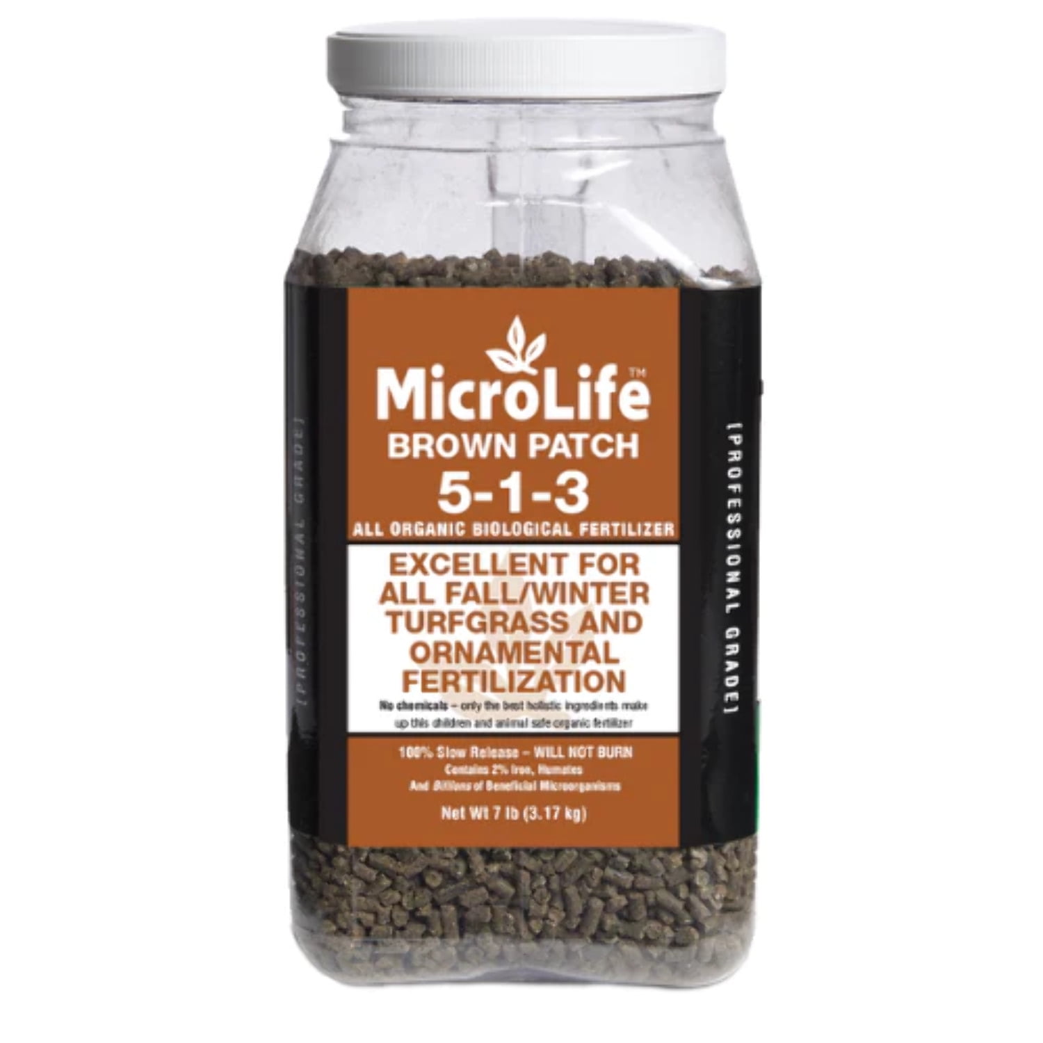 MicroLife 5-1-3 Brown Patch Fertilizer - 7 LB Jug, Fights Turf Disease ...
