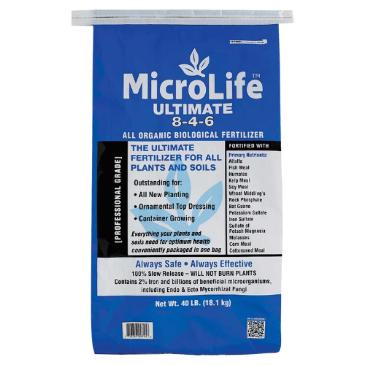 MicroLife Ultimate 8-4-6 Organic Fertilizer, 40 LB Bag - Walmart.com