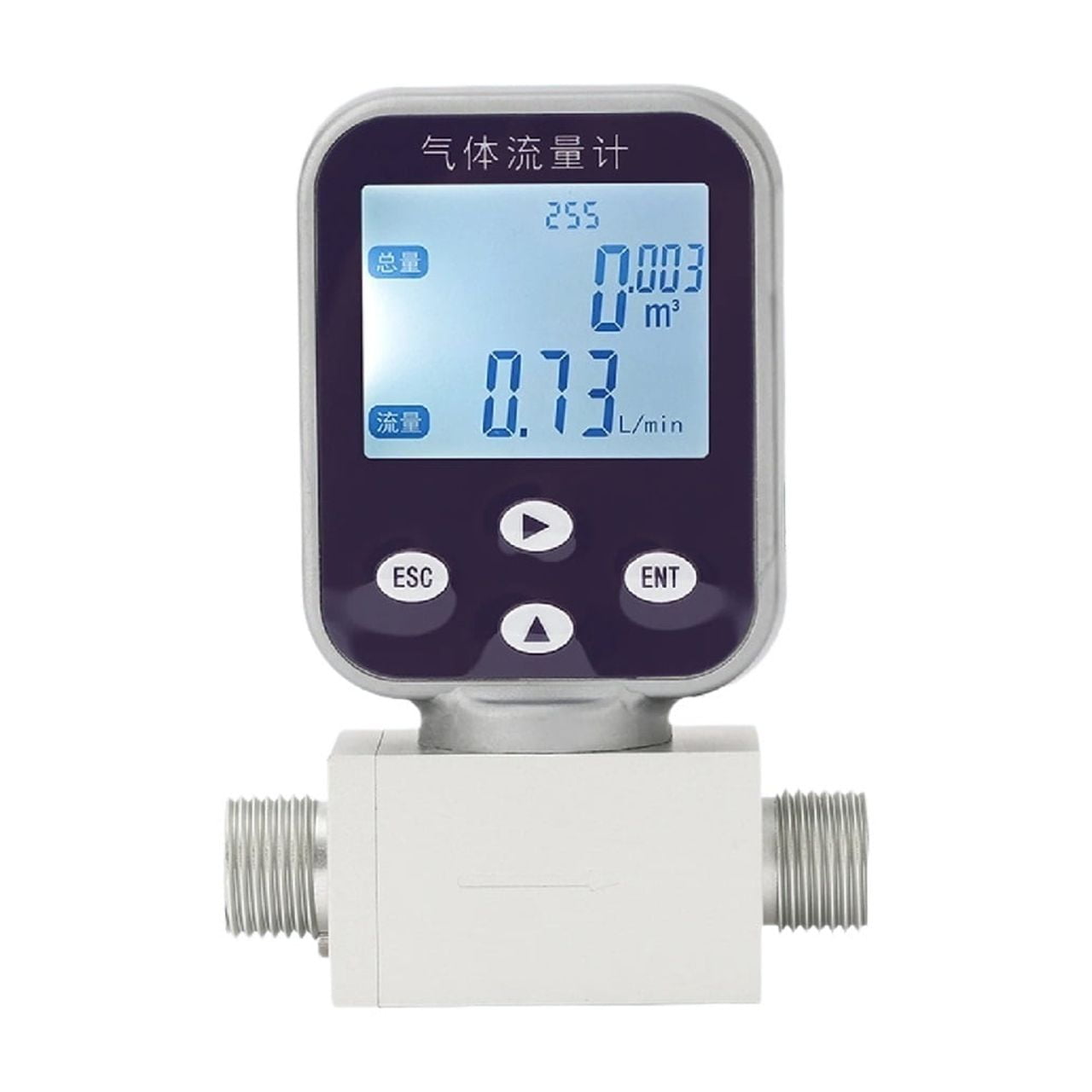 MicroThermal Gas Flow Meter Digital Mass Flow Sensor for Compressed Air ...