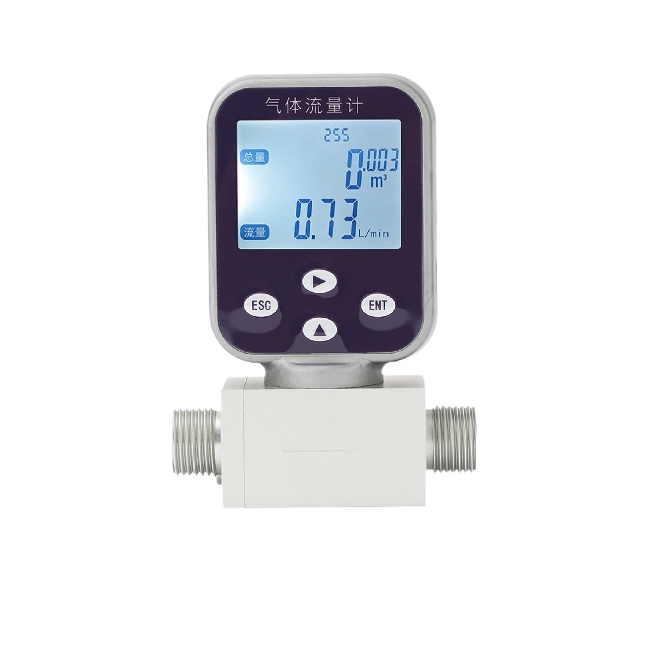 MicroThermal Gas Flow Meter Digital Mass Flow Sensor for Compressed Air ...