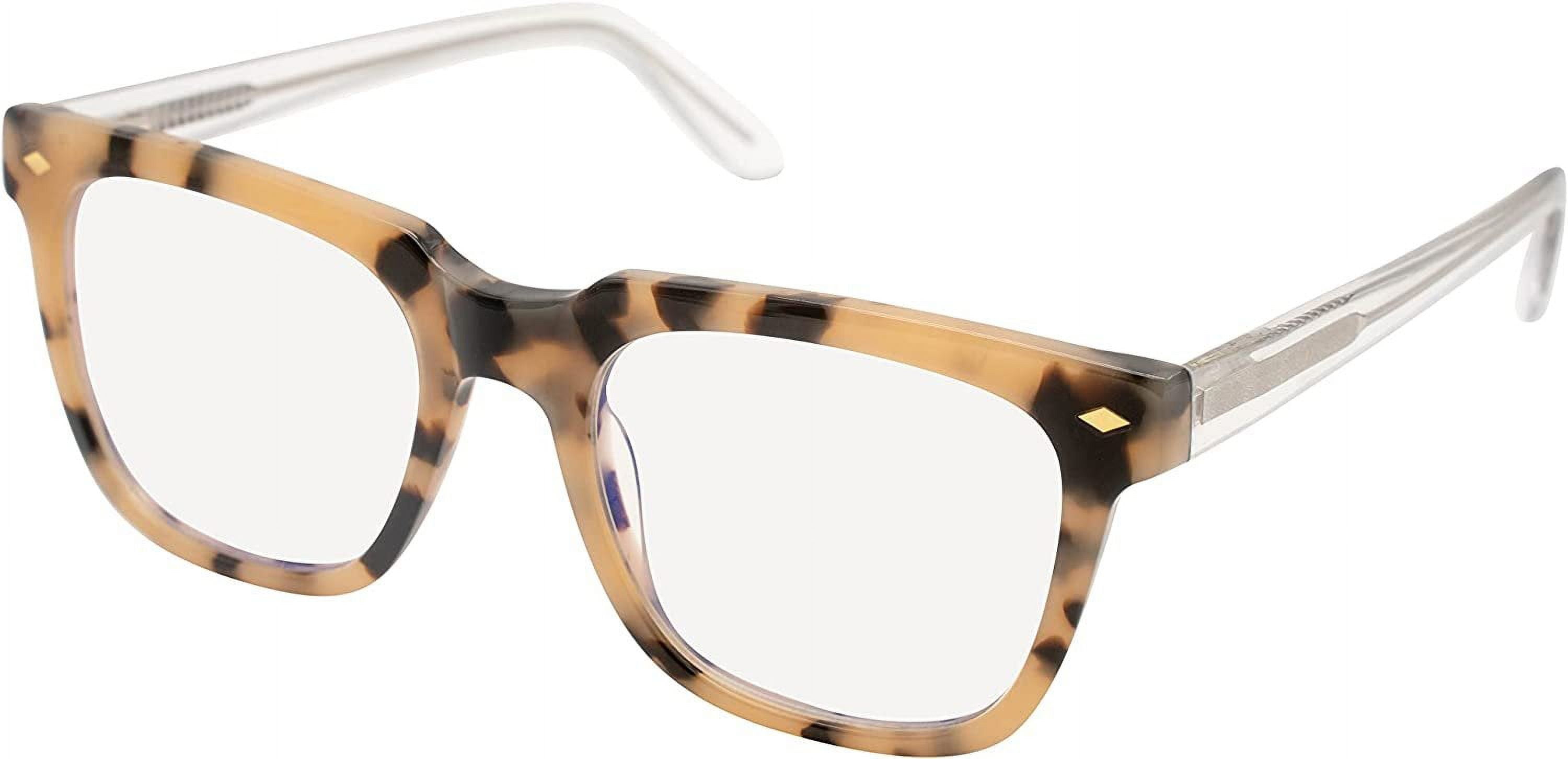 MicroVision Optical Arial Blue Light Readers, Shiny Milky Tortoise +0. ...