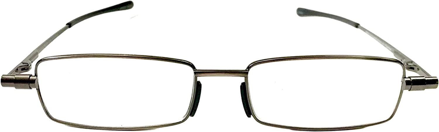 MicroVision Optical Flat Folding Reading Glasses With Compact Case For ...