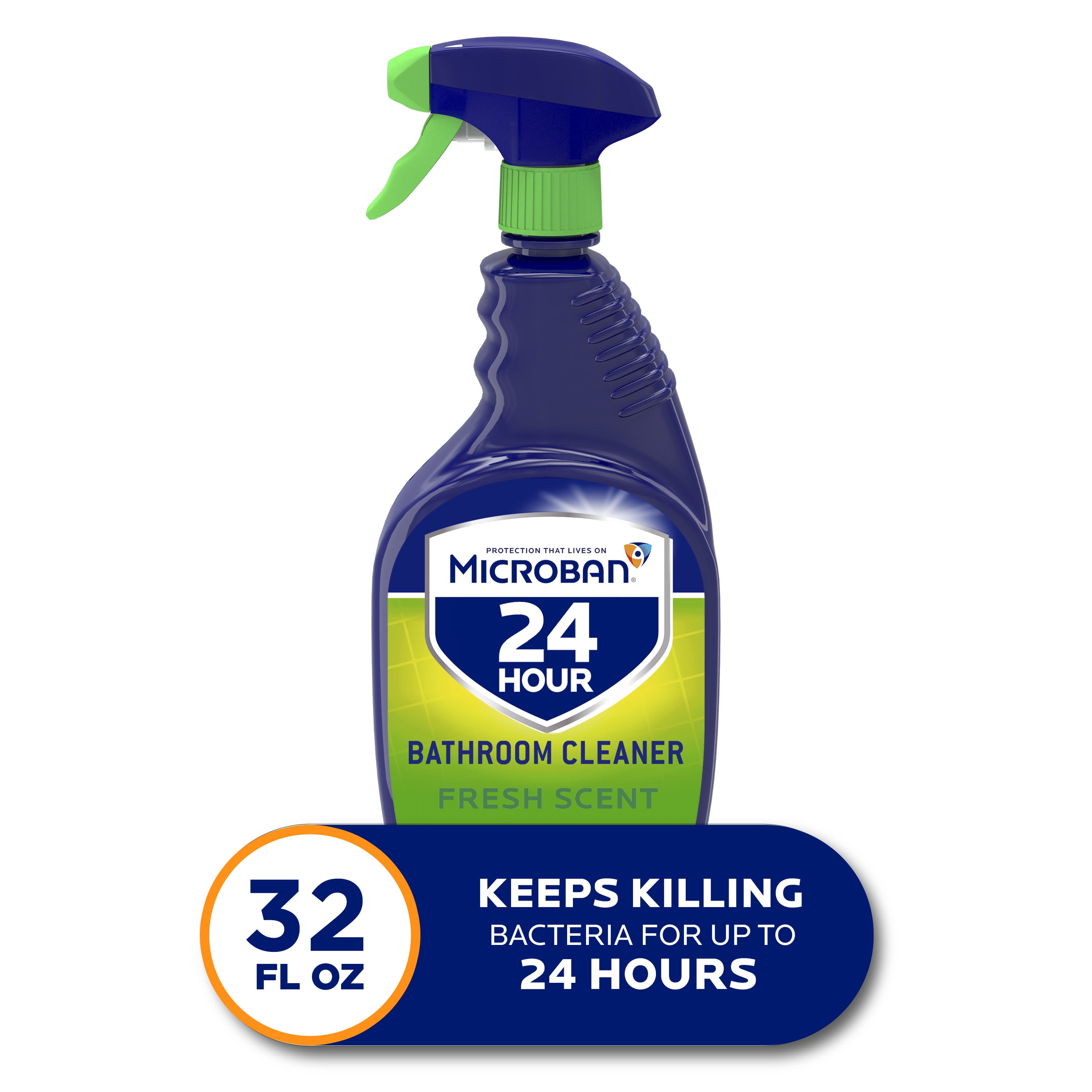 Microban 24 Hour Disinfectant and Antibacterial Bathroom Cleaning Spray ...