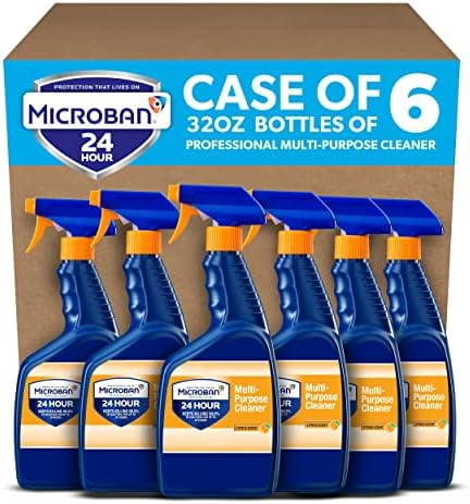 Microban 24 Professional Disinfectant Spray, 24 Hour Sanitizing and ...