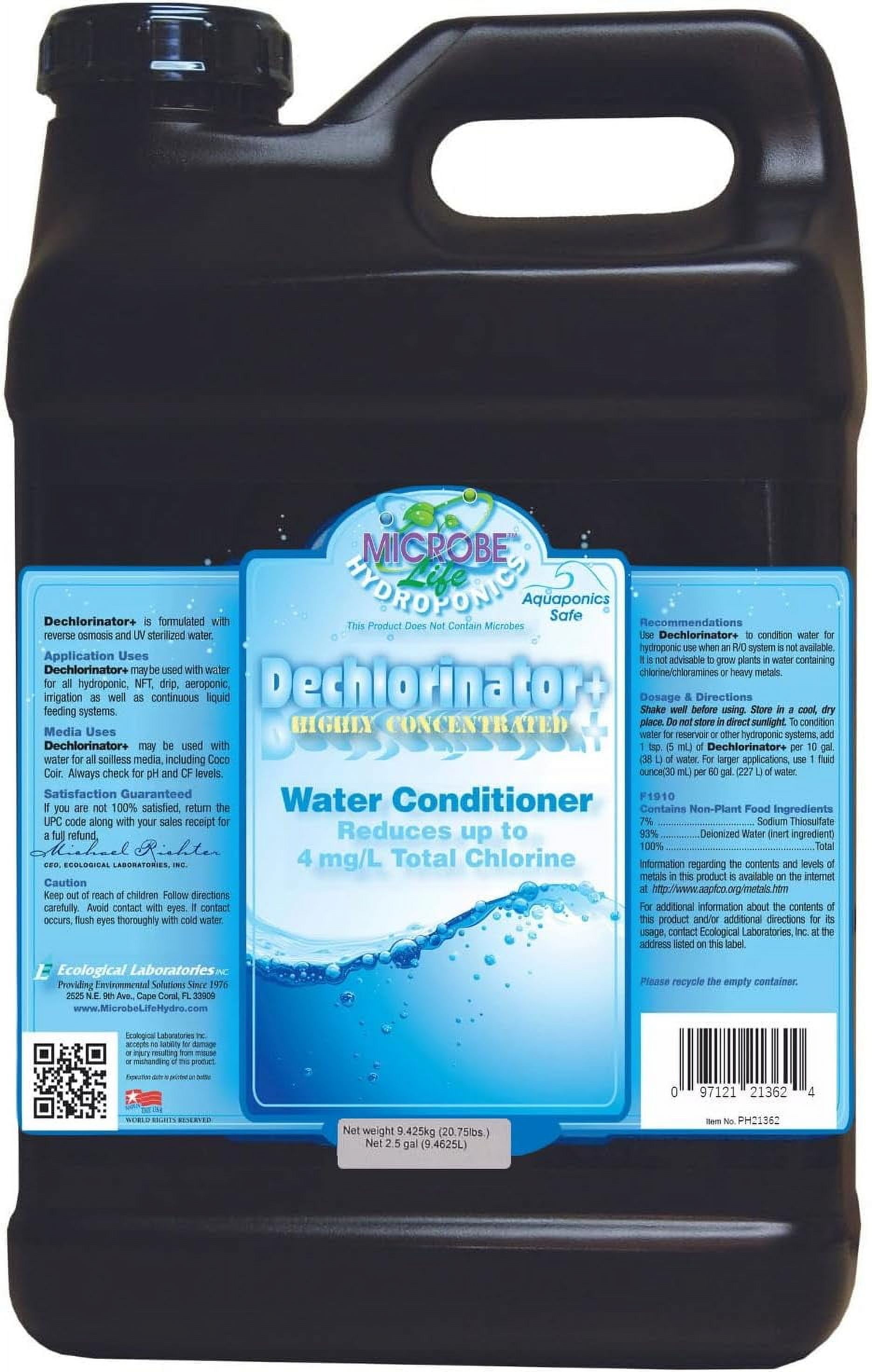 Microbe Life Hydroponics Premium Dechlorinator for Hydroponics Gardens ...