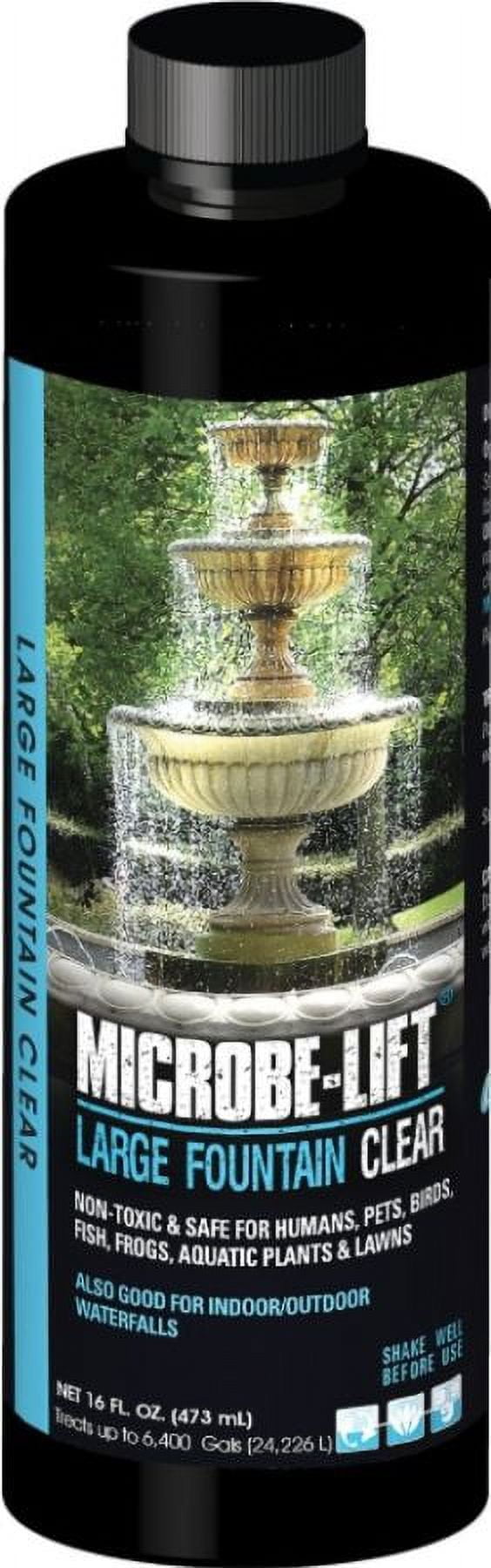 Microbe-Lift Large Fountain Clear [Pond, Water Conditioners] 16 oz ...