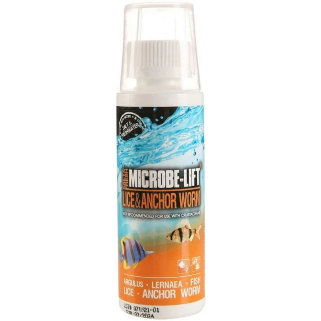 Microbe-Lift Fish Medication, Lice & Anchor Worm Treatment, 4 oz ...