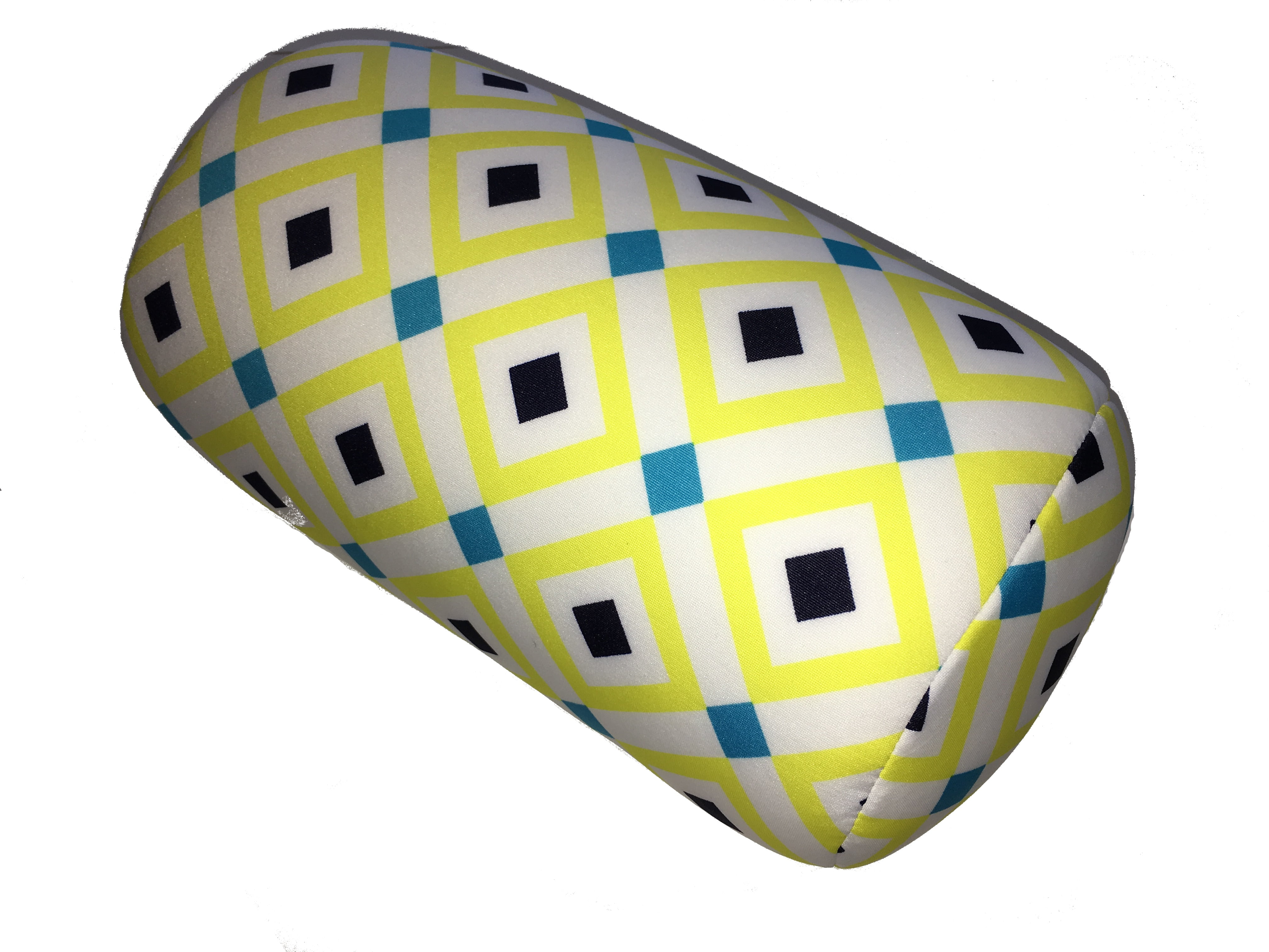 Microbead Bolster Cylindrical Roll Pillow -Yellow Diamond - Walmart.com
