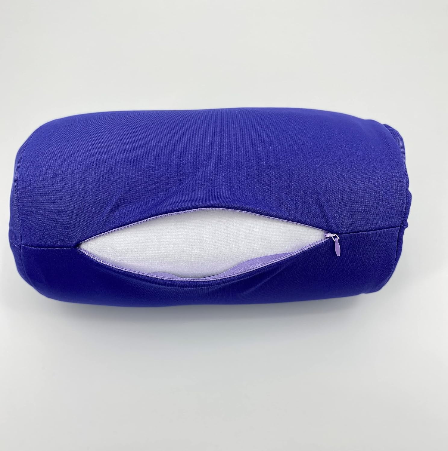 Microbead Cylinder Bolster Roll Pillow with Removable Zipper Cover ...