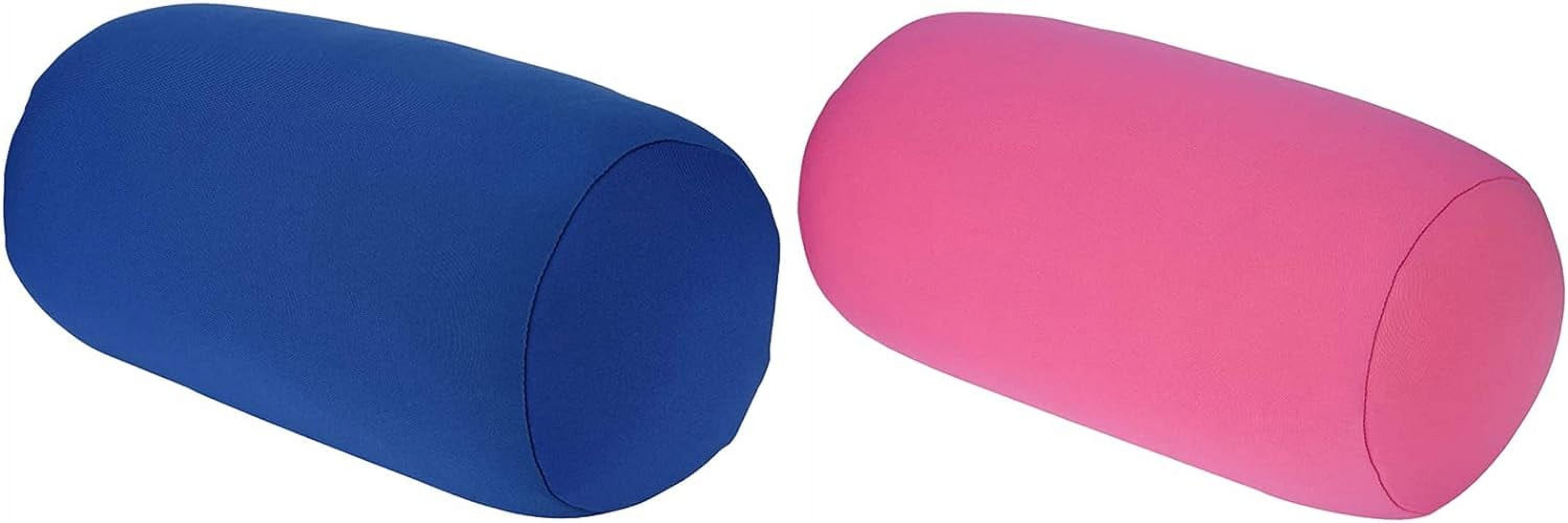 Microbead Log Roll Pillow, Comfort Mochi Squish Tube Bolster Cushion, Squishy Back Head Neck ...