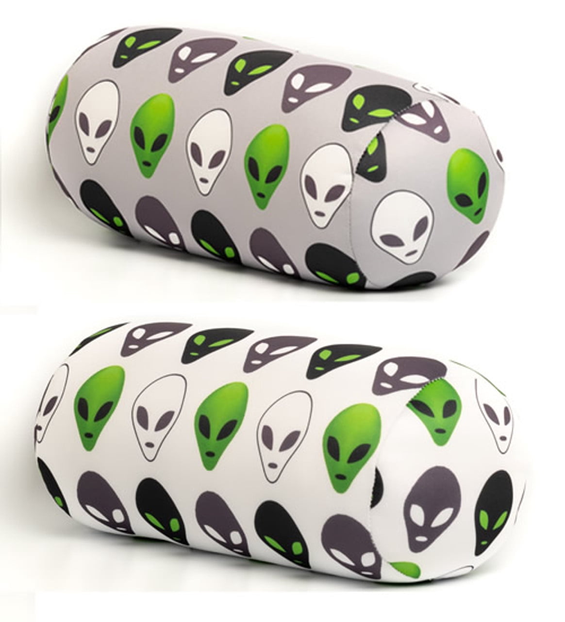 Microbead Space Alien Roll Pillow Combo Pack 2 Pillows Sci-fi UFO Movie ...