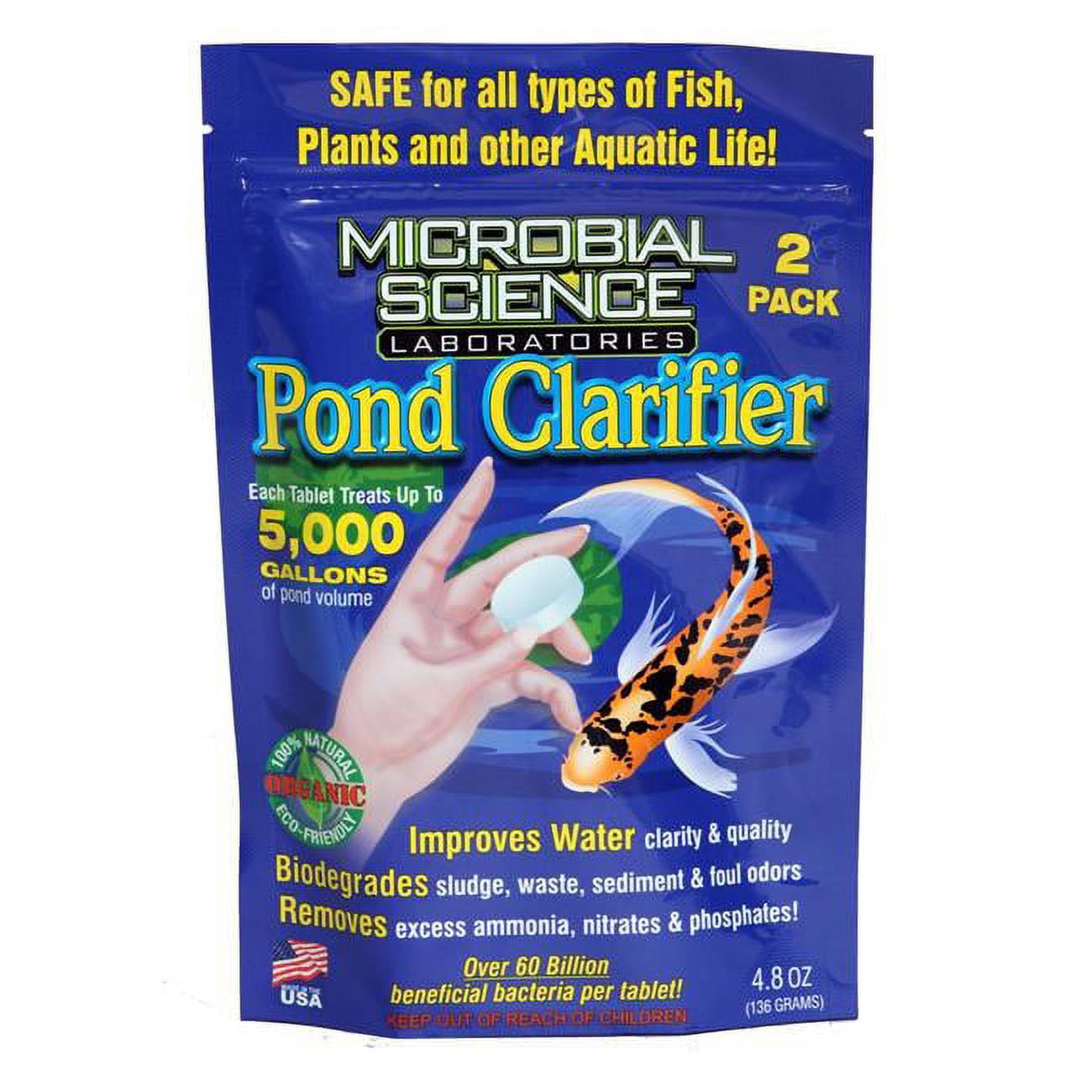 Microbial Science 1502172 4.8 oz Pond Clarifier - Pack of 2 - Walmart.com