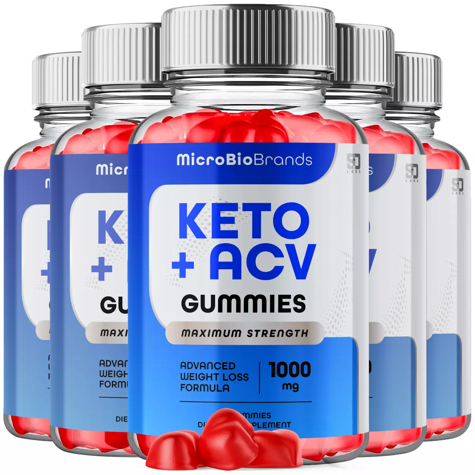 Microbio Keto ACV Gummies Maximum Strength Weight Loss Support (5 Pack) - Walmart.com
