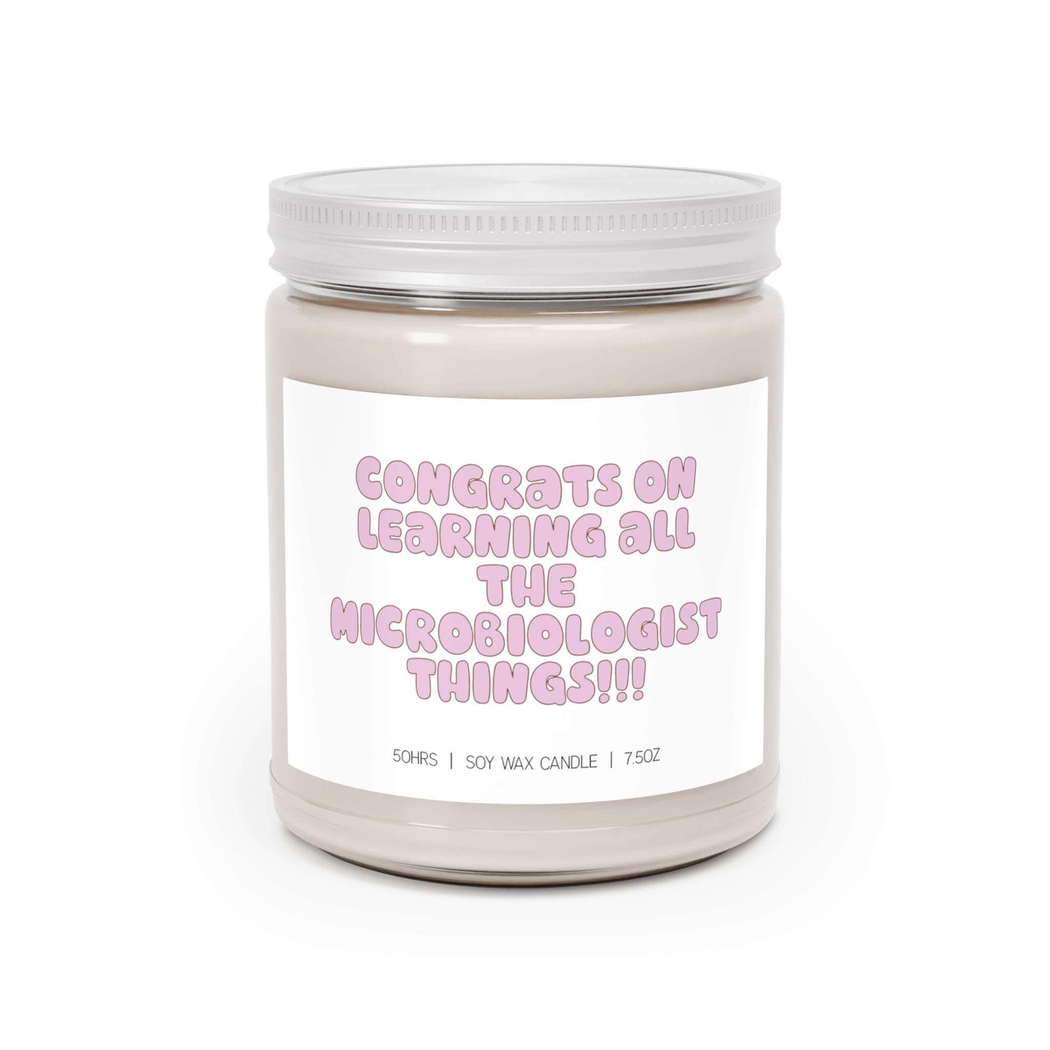 Microbiologist Microbiology Grad Graduation Candle, Gifts, Decor ...