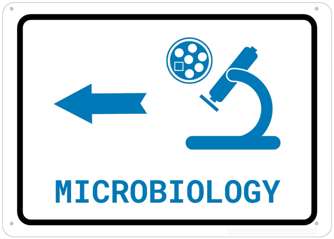 Microbiology Left Arrow Sign Outdoor, Uv Printed Rust Free Aluminum 12 ...