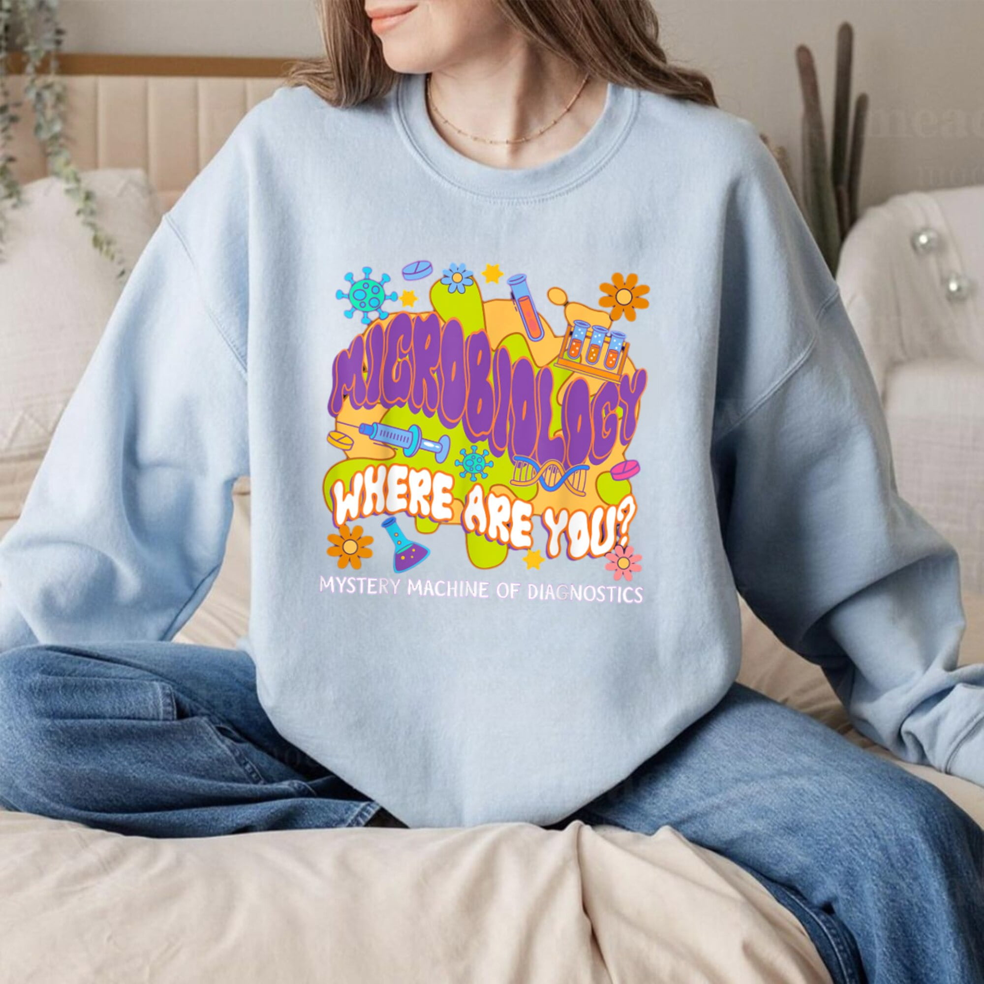 Microbiology Mystery Machine Of Diagnostics Lab Week 2025 T-Shirt, Lab ...