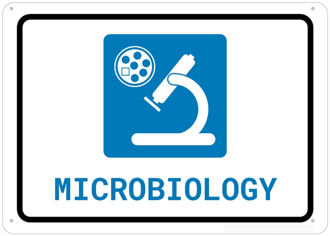 Microbiology Sign Metal 12X8 Inch Rust Free Aluminum, Uv Printed, Easy ...