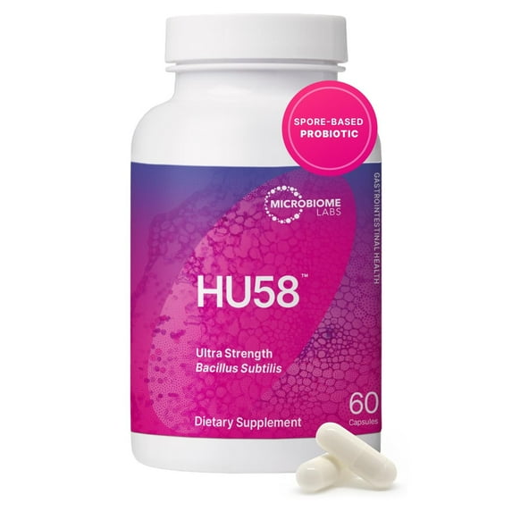 Microbiome Labs HU58 Bacillus Subtilis Probiotics for Women and Men ...