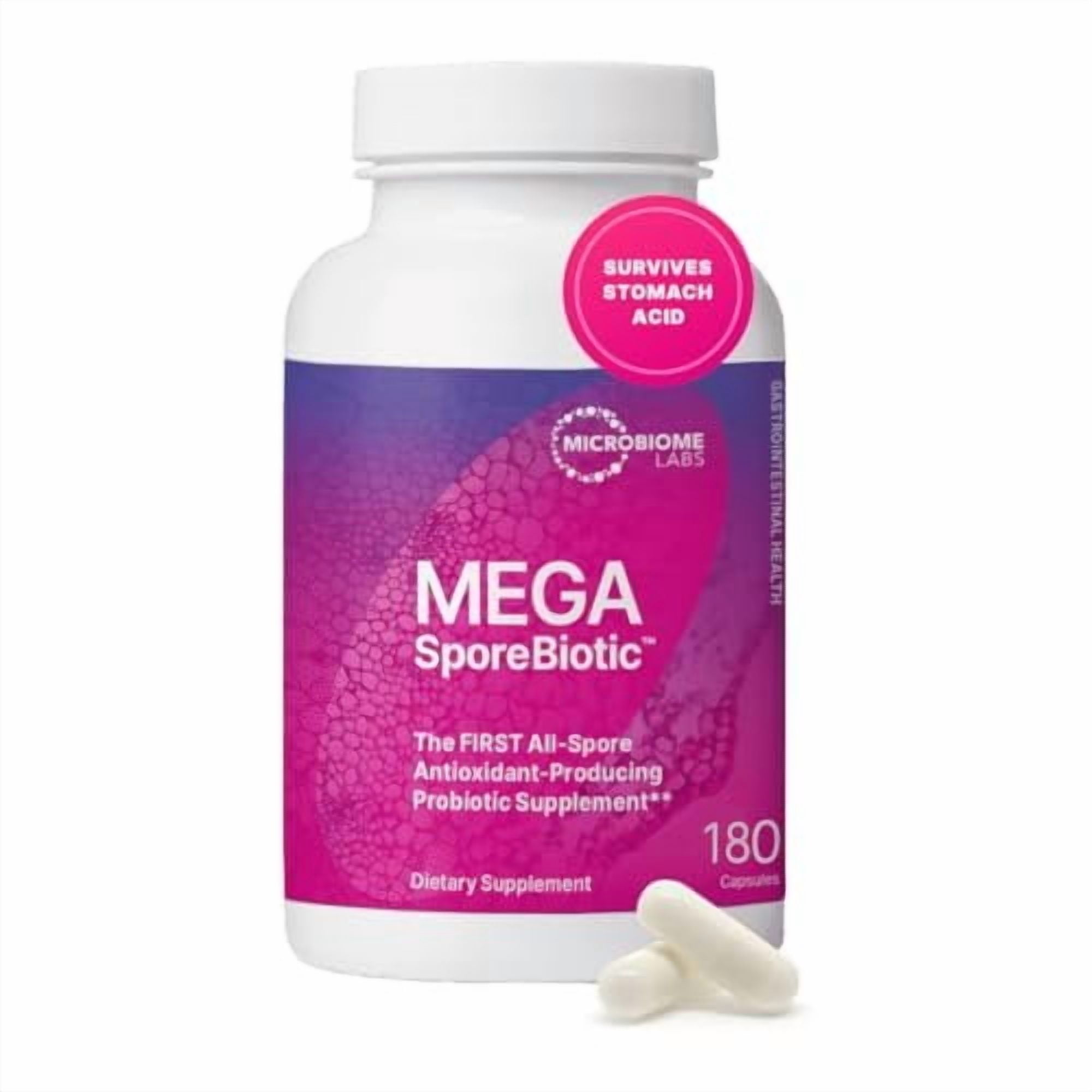 Microbiome Labs MegaSporeBiotic Probiotics for Women & Men - Spore ...