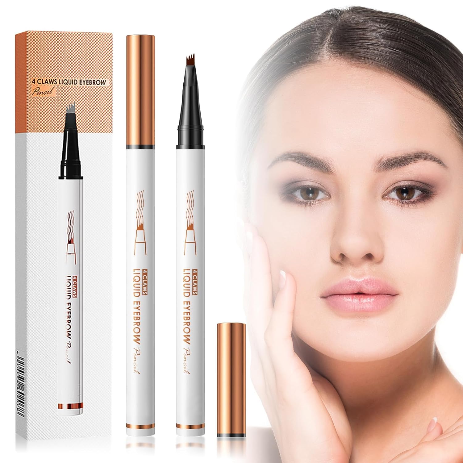 Microblading Eyebrow Pen,3d Waterproof 4 Tip Magic Eyebrow Pencil ...