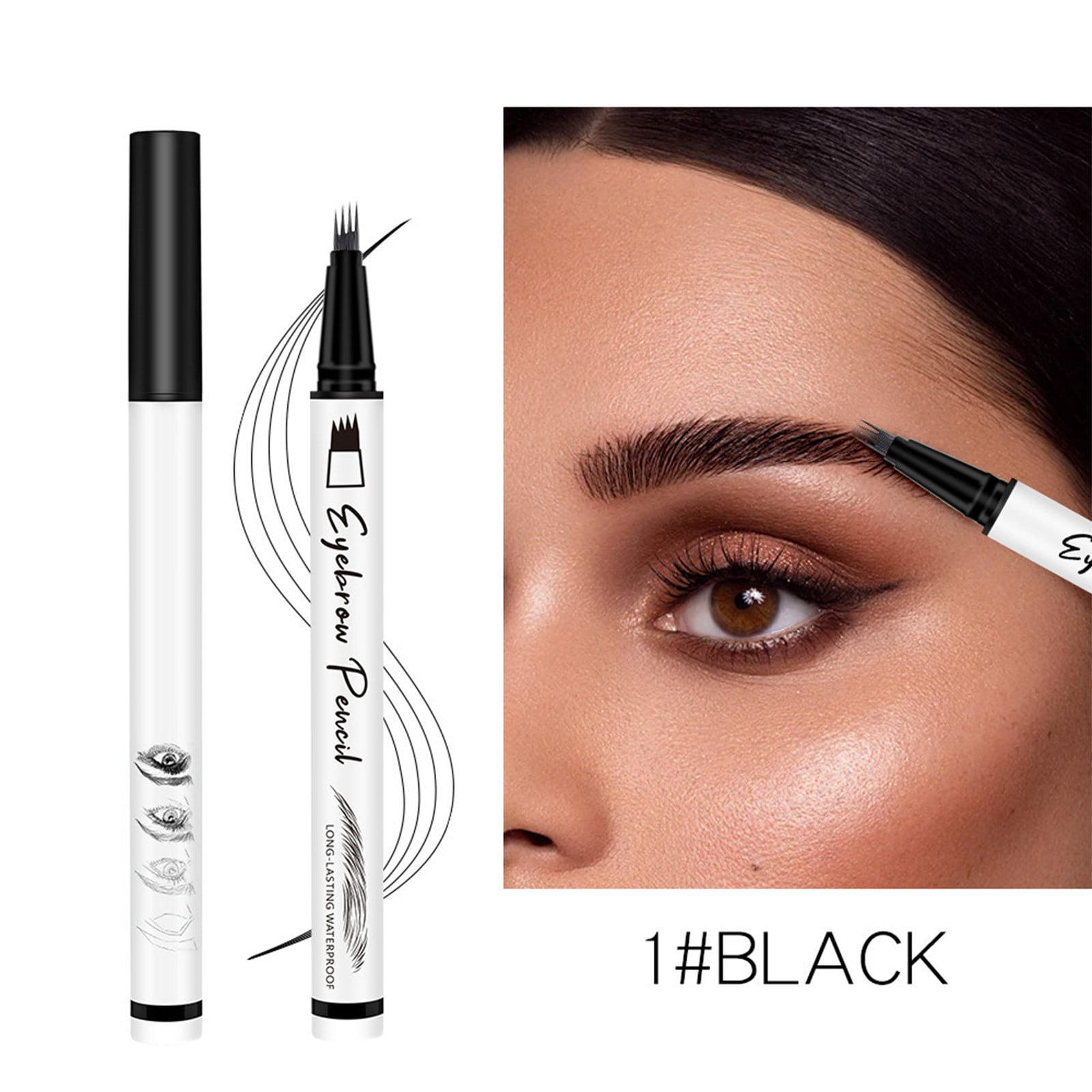 Microblading Eyebrow Pen Eyebrow Pencil Magical 2-in-1 Dual-Ended Eye ...