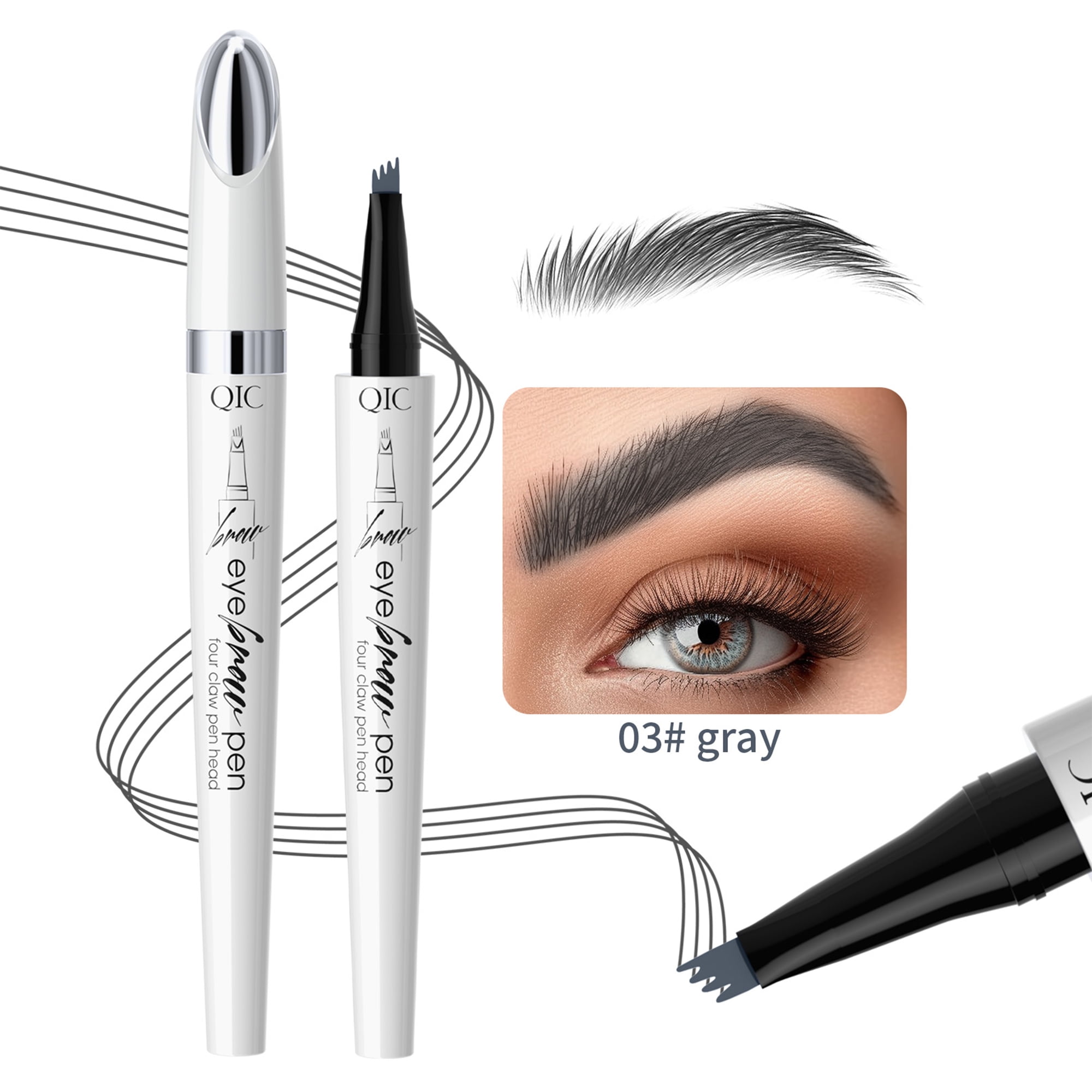 Microblading Eyebrow Pen - Eyebrow Pencil Magical Upgraded Eye Brow ...