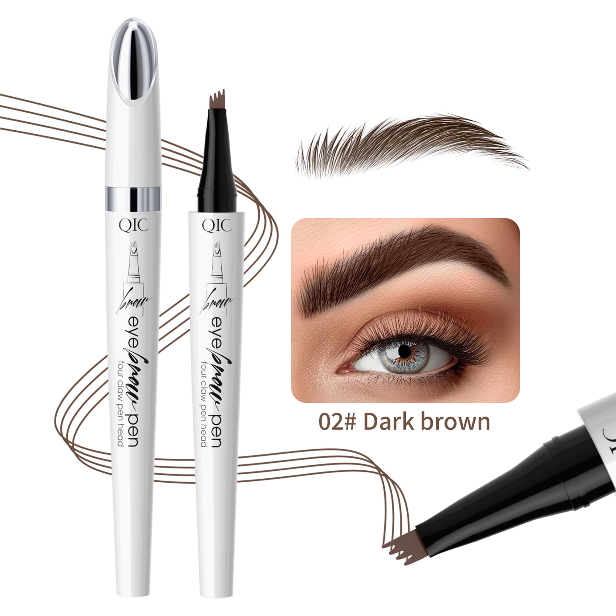 Microblading Eyebrow Pen - Eyebrow Pencil Magical Upgraded Eye Brow ...