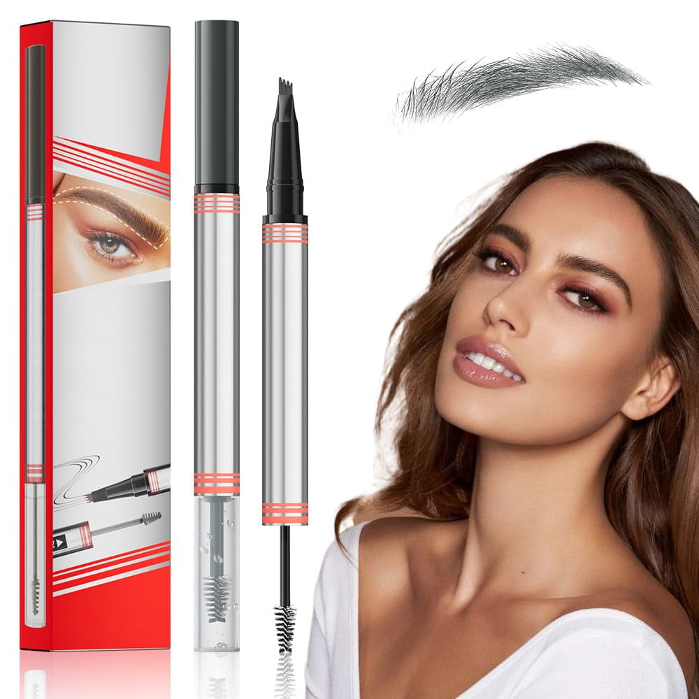 Microblading Eyebrow Pencil, 2025 Upgraded 2-in-1 Dual-Ended Eyebrow ...
