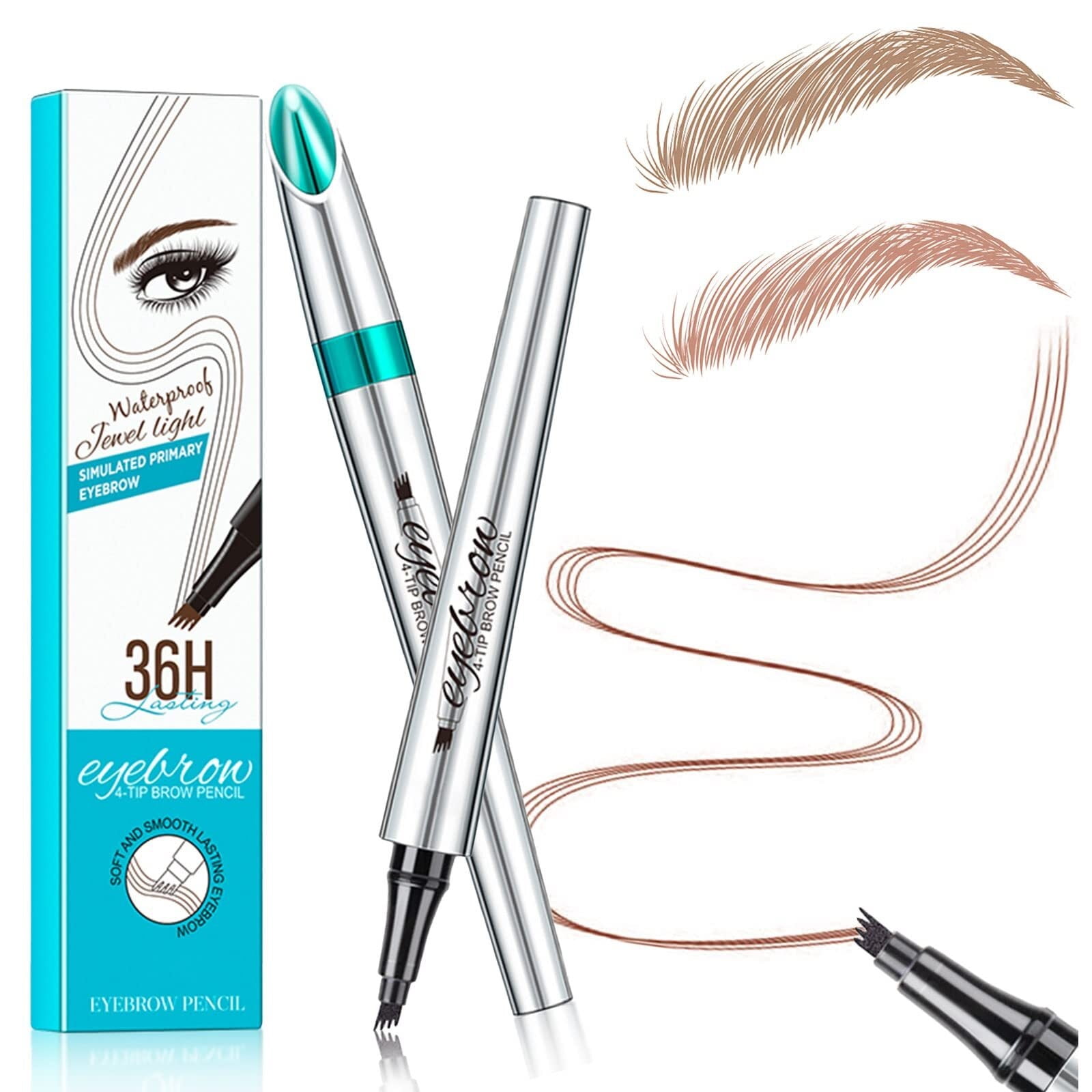 Microblading Eyebrow Pencil, Eyebrow Pen with an Upgrade Micro-Fork Tip ...