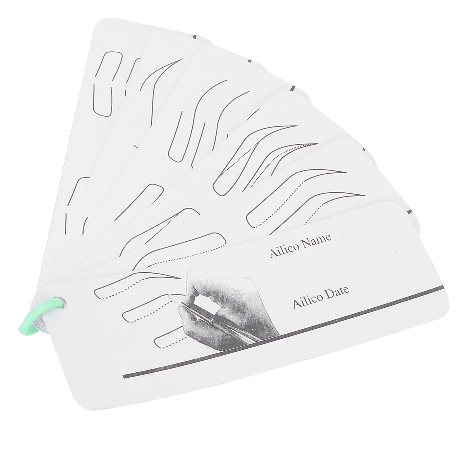 Microblading Eyebrow Practice Stencils Tool Eyebrow Drawing Paper ...