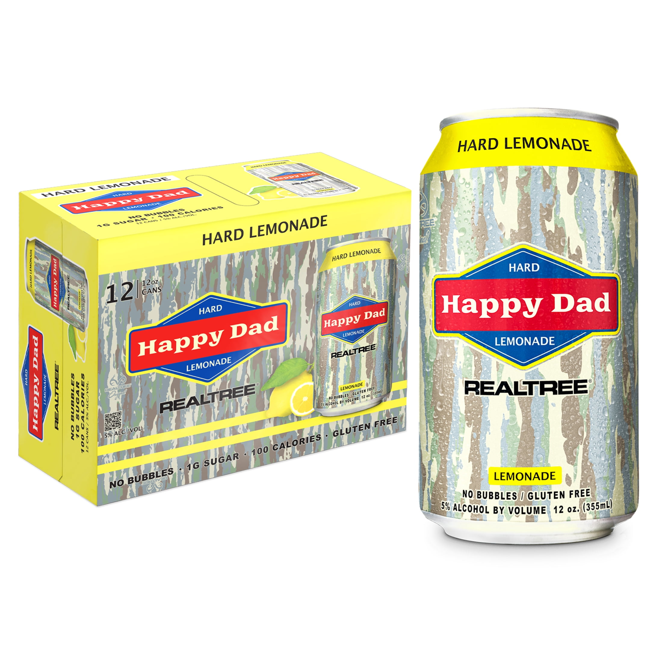 Happy Dad Lemonade 12pk, 12 floz Cans, 5% ABV - Walmart.com