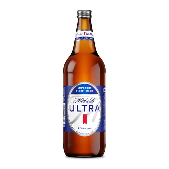 Michelob ULTRA Superior Light American Lager Beer 32 fl oz Bottle, 4.2% ...